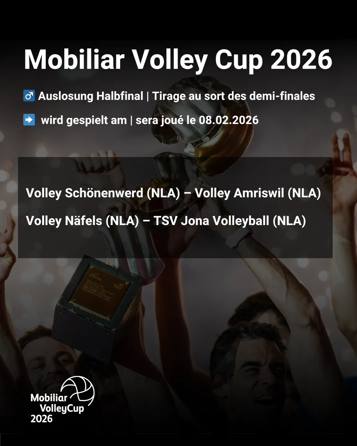 Die Mobiliar Volley Cup Halbfinalisten sind bekannt! – Swiss Volley